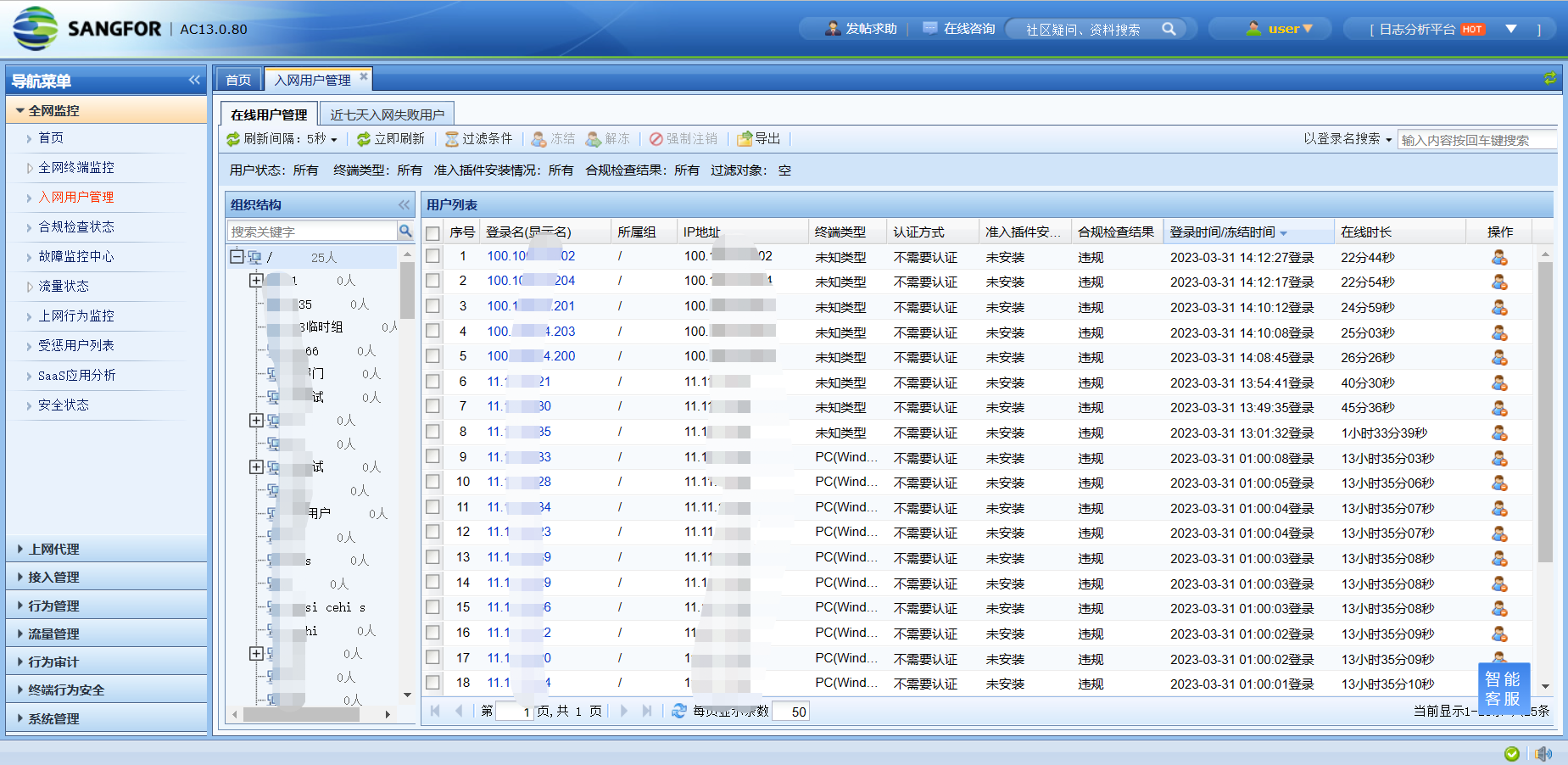 AC配置-安全检测与响应平台XDR（分布式）-深信服技术支持
