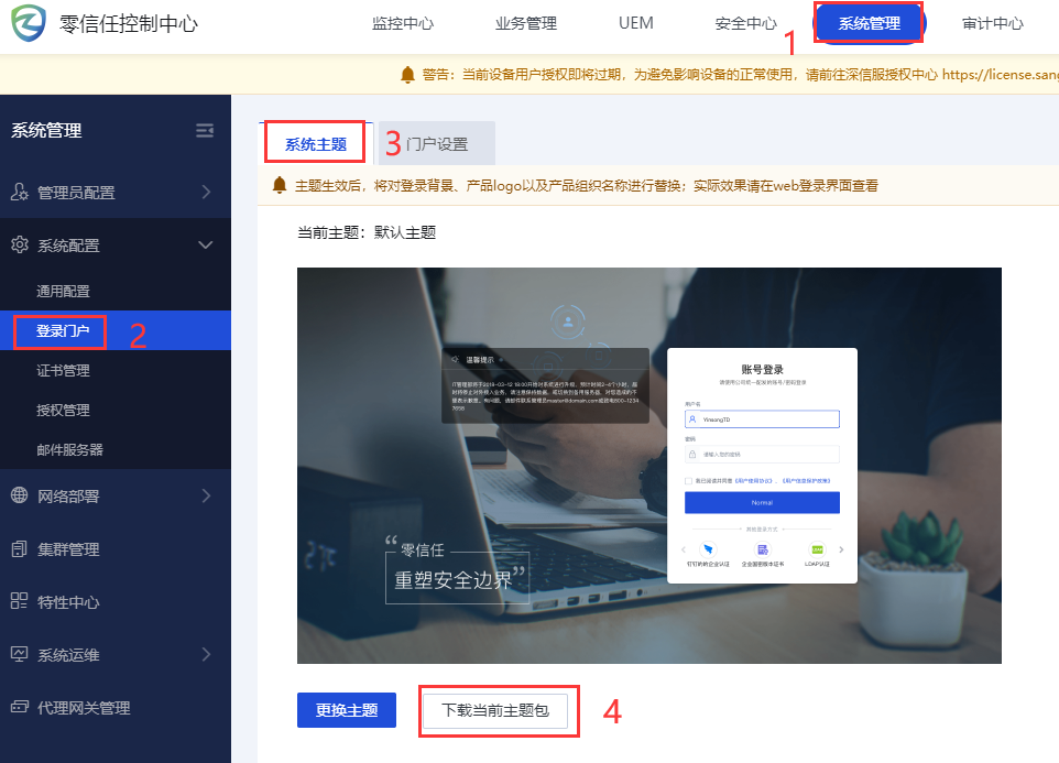 系统主题-零信任访问控制系统aTrust-深信服技术支持